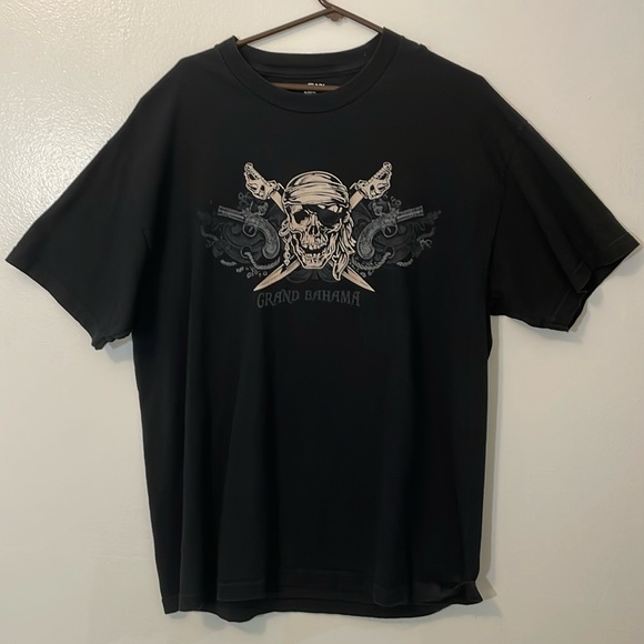 Del Sol | Shirts | Del Sol Grand Bahama Xl Black T Shirt Pirate Skull ...